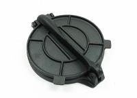 China 20cm Cast Iron Tortilla Press Maker Flat Bottom Black Round Shape for sale