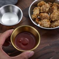 China 7/8/9/10cm Golden Sauce Dish Stainless 304/201 Multifunctional for sale