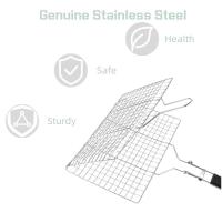 China Multi Purpose Stainless Steel Bbq Grill Net Rectangular 30cm for sale