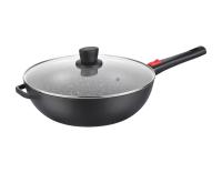 China Versatile Stick Aluminum Pot For Induction Cooktops Black for sale