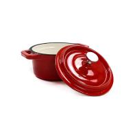 China 6 Quart Enameled Cast Iron Dutch Oven With Lid – Perfect For Holiday Cooking & Outdoor Adventures for sale