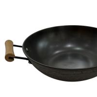 China Versatile 12Inch Cast Iron Skillet Chinese Wok With Heat Resistant Handle for sale