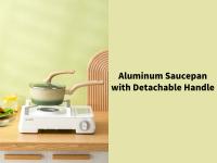 China Durable Non Stick Aluminum Saucepan With Stainless Steel Lid And Stay Cool Handle for sale