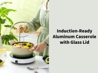 China Heavy Duty Aluminum Casserole With Non Stick Interior for sale
