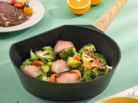China Dishwasher Safe Non Stick Frying Pan 13 Inch With Ceramic Coating for sale