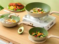 China Healthy Cooking Non Stick Cookware Set 4Piece With Titanium Coating for sale