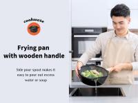 China 16Inch Aluminum Frying Pan For High Heat Cooking ISO9003 for sale