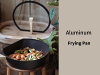 China Lightweight Aluminum Pancake Pan 12Inch With Non Stick Coating Black for sale