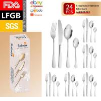 China Portable Stainless Steel 304 Cutlery Set Perfect For Dining Hall for sale