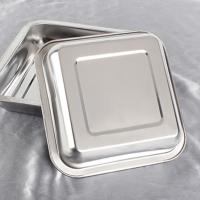 China Safe Stainless Steel Food Tray Plate Oven Smooth Polished 60*60*2cm for sale