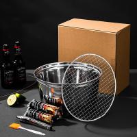 China Portable BBQ Grilling Stove Stainless Steel 29cm For Camping for sale