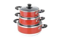China 5 Pcs Nonstick Aluminum Frying Pan Cookware Set for sale