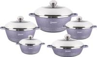 China 10pcs New Design Die-casting Non Stick Aluminum Cookware Sets Soup Pot for sale