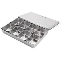 China 2/3/4/6/8 Flavor Stainless Steel Seasoning Box/Spice Pots for sale