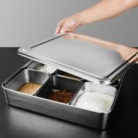 China 2/3/4/6/8 Flavor Stainless Steel Seasoning Box/Spice Pots for sale
