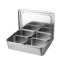 China 2/3/4/6/8 Flavor Stainless Steel Seasoning Box/Spice Pots for sale