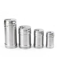China Stainless Steel Household BBQ Seasoning Jar With Rotating Cover for sale