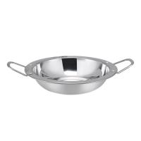 China Food Grade 18-32cm Stainless Steel Pan Flat Bottom for sale