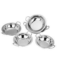 China Food Grade 18-32cm Stainless Steel Pan Flat Bottom for sale