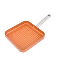 China Oven safe Orange Aluminum Cookware Set With Silicone Grip for sale