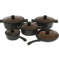 China Scratch-Resistant 10-Pieces Aluminum Frying Pans Sets Ideal For Baking for sale