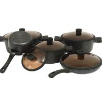 China Scratch-Resistant 10-Pieces Aluminum Frying Pans Sets Ideal For Baking for sale