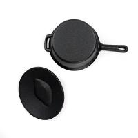 China Pre-Seasoned Cast Iron Covered Saucepan With Long Handle – Perfect For Stovetop, Oven & Grill Cooking for sale