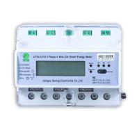 China GPRS GSM Three Phase Prepaid Energy Meter Multi Tariff Meter 220V  RS485 for sale