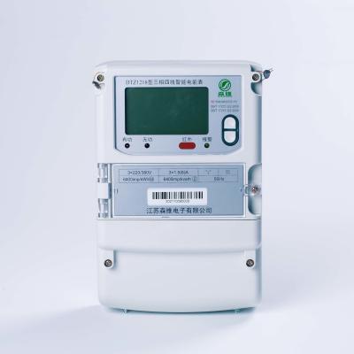 China Class 1.0 White Three-Phase Prepaid Electric Meter High Accuracy for Benefit for sale