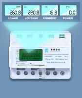 China Din Rail 3 Phase Energy Meter 1kg LCD Display Range -25C up to 55C for sale