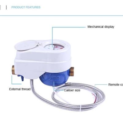 China IP68 Rated Smart Cold Water Meter with 3.6V 2Ah Battery Pack and Wireless AMR for sale