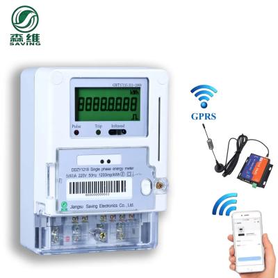 China 110-220V Class 1.0 Prepaid Energy Meter with RS-485 Interface and 1000 KWh Storage for sale