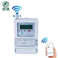 China White Triple Phase 5A Current Prepaid Energy Meter With Max 0-999999 Data Storage for sale