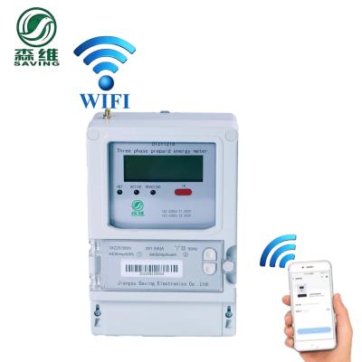 China White Triple Phase 5A Current Prepaid Energy Meter With Max 0-999999 Data Storage for sale