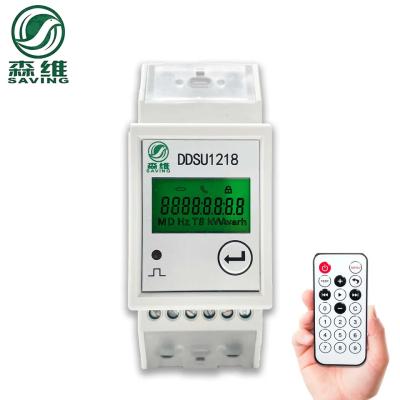 China Small Size Single Phase Din Rail Energy Meter for DIN Rail Mounting Method and 1.5 6 kW Power Range Weighing Only 0.3kg for sale