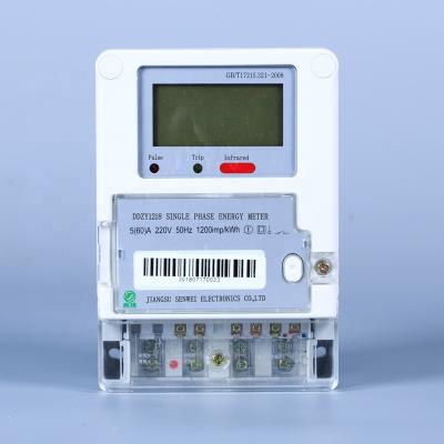 China 160x112x71mm Single Phase Prepaid Energy Meter with LORA Communication and Measuring Energy Range 0-999999 for sale