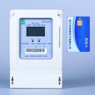 China Operatingtemperature minus 25 degrees Celsius to plus 55 degrees Celsius Smart IC Card Electricity Meter Featuring Load Control and IC Card Type for Energy Usage for sale