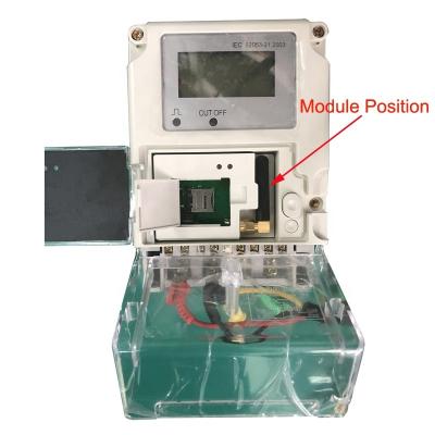 China LCD Display Single Phase Prepaid Energy Meter 0.8kg 160x112x71mm Suitable for Energy Control and Monitoring Applications for sale