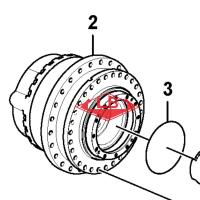 China VOLVO EC950 Travel gearbox VOE14676646 final drive EC950 VOE14757800 for sale