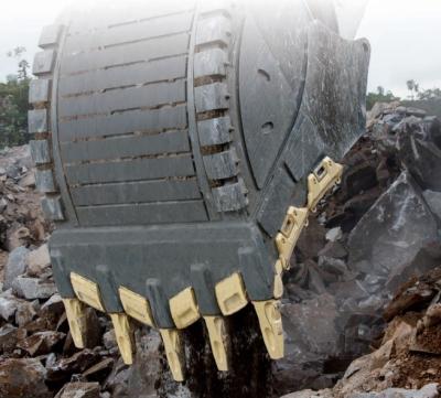China Heavy Duty Excavator Bucket Lip Shroud Liebherr R9350 ESCTBC150X445-2R for sale