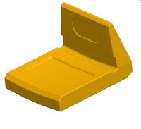 China Casting Excavator Bucket Heel Shrouds Corner Wear Shoe For  6040 for sale