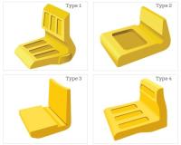 China Komatsu PC1250 Excavator Bucket Heel Shroud Casting Corner Wear Shoe for sale