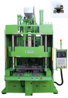China 200t Double Slide Vertical Injection Molding Machine 6000 Grams 2 Platen for sale