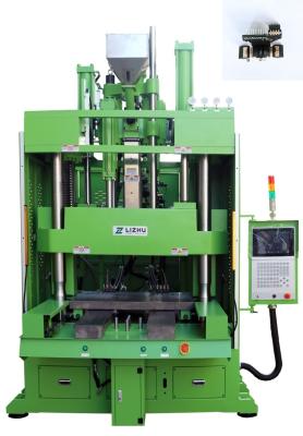 China 200t Double Slide Vertical Injection Molding Machine 6000 Grams 2 Platen for sale