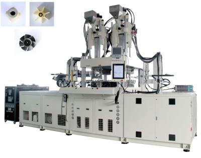 China Rotary Multi Color Vertical Injection Molding Machine Vertical 500 Ton 3000 Grams for sale