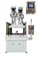 China Rotary 3000 Grams Double Color Vertical Injection Molding Machine 45 Tons Automatic for sale