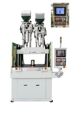 China Rotary 3000 Grams Double Color Vertical Injection Molding Machine 45 Tons Automatic for sale
