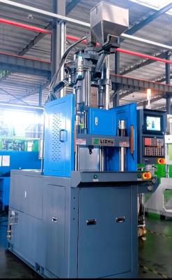 China Blue Plastic Mold Vertical Injection Machine 35 Tons Clamping Force for sale