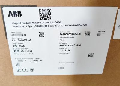 China ACS880-01-246A-3+D150+L501+N5050 Frequency Inverter ACS880 Low Voltage AC Drives 132KW for sale