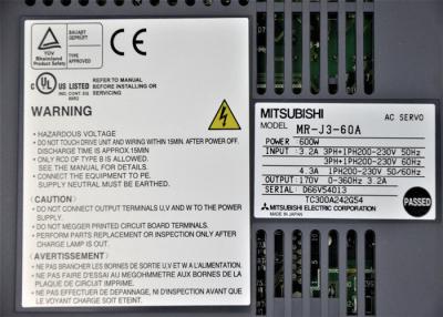 China MITSUBISHI 600W Servo Amplifier MR-J3 Series MR-J3-60A AC Driver for sale